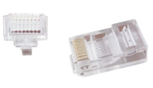 LC-PTU-01/100 Gembird Universal pass-through modular CAT5 UTP plug 8P8C, 100u pak /CENA PO PAKOVANJU