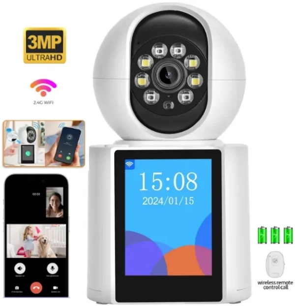 CAM-IP3MP-V1* GMB kamera sa video pozivom 3mpix microSD iCSee xmeye pro Two-way voice PTZ 3.6mm 1799