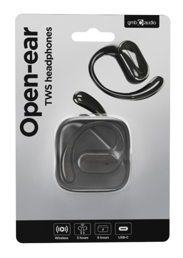 OWS-01-BK Gembird bluetooth V5 open-ear slusalice, TWS, black
