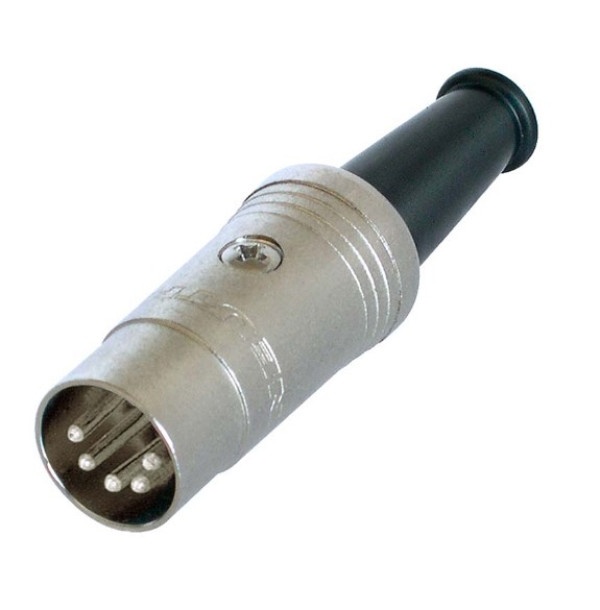 NTR-NYS322 Connector DIN Male Silver 5-pole metal DIN plug (180)