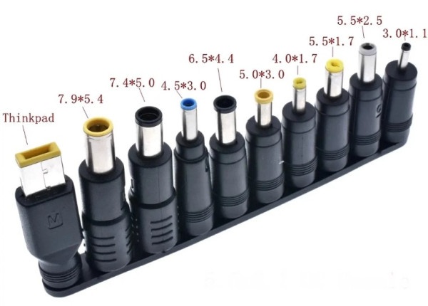 SMART-C11E Gembird 10Pcs 90W Universal Laptop Connector 5.5 x 2.5mm(2.1)