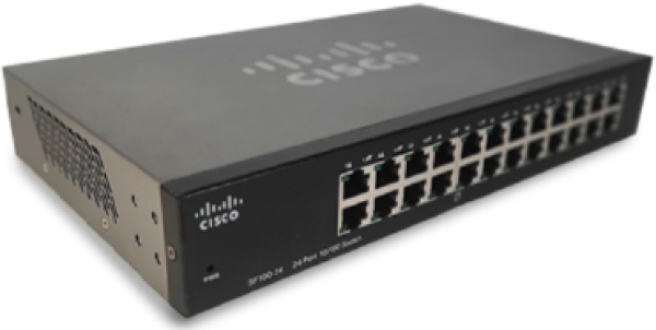 Cisco SF100-24 24-PORT 10/100 SWITCH REFABRIKOVANO