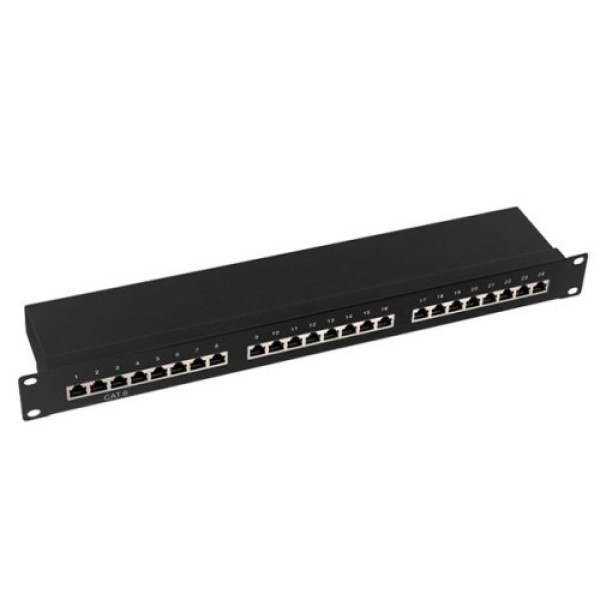 Patch panel OWIRE 19"/1U Cat6A/FTP/24 port