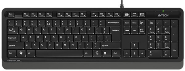 A4-FK10 US GREY A4Tech Fstyler Multimedia comfort tastatura, FN funkcije, vodootp. US-LAYOUT, USB