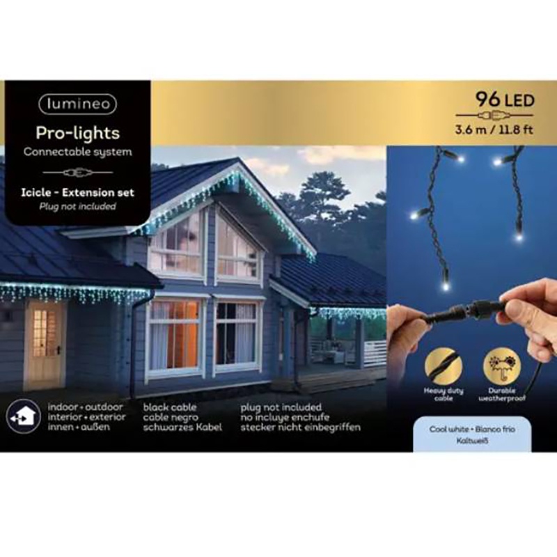 Novogodišnja led rasveta 3,6 m toplo bela 96 l Pro-lights icicle Lumineo 493713 Novogodišnja led rasveta 3,6 m toplo bela 96 l Pro-lights icicle Lumineo 493713 Novogodišnja led rasveta 3,6 m toplo...
