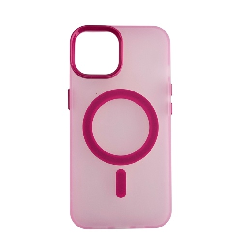 Silikonska futrola Magsafe FLURO COLOR Iphone 13/14 ROZE