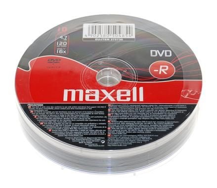 Maxell dvd-r 4.7gb 16x economic 10s