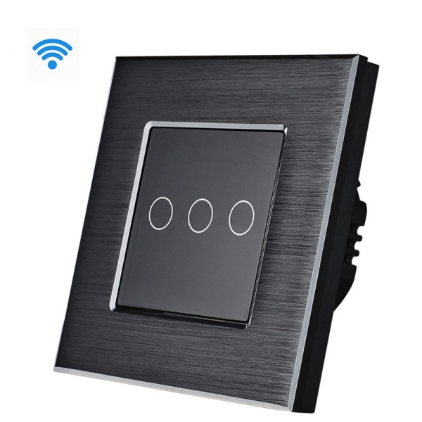 3G Wi-Fi pametni prekidači AL Crni (WIFI TOUCH SWITCH)