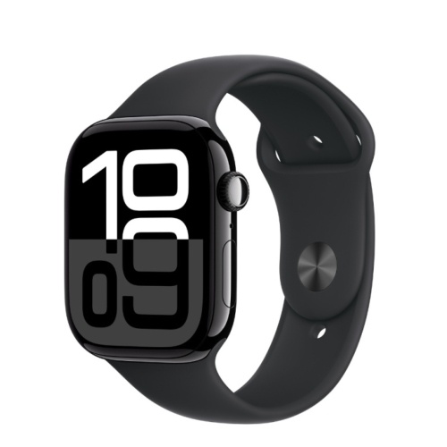 Apple Watch S10 GPS 42mm Jet Black Alu Case/Black Sport Band - M/L, mwwf3qv/a