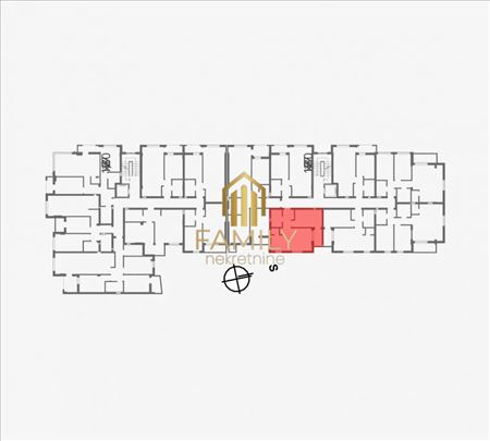 Komforan dvosoban stan od 44m² u mirnom dvorišnom