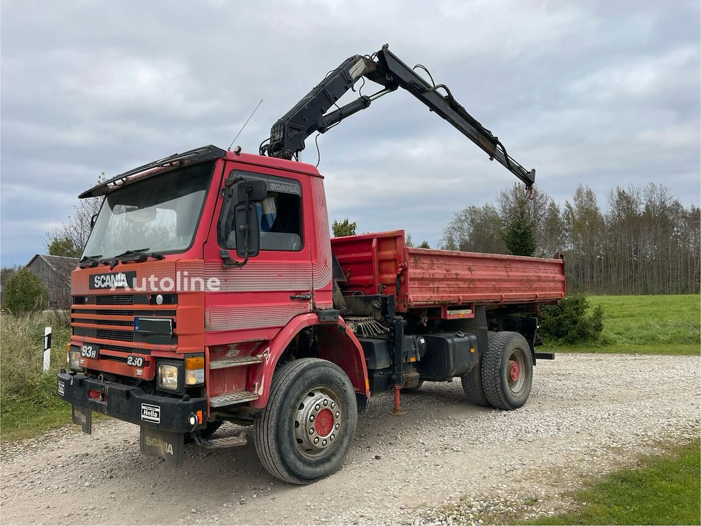 Scania P93 4x4 Tipper-crane kiper