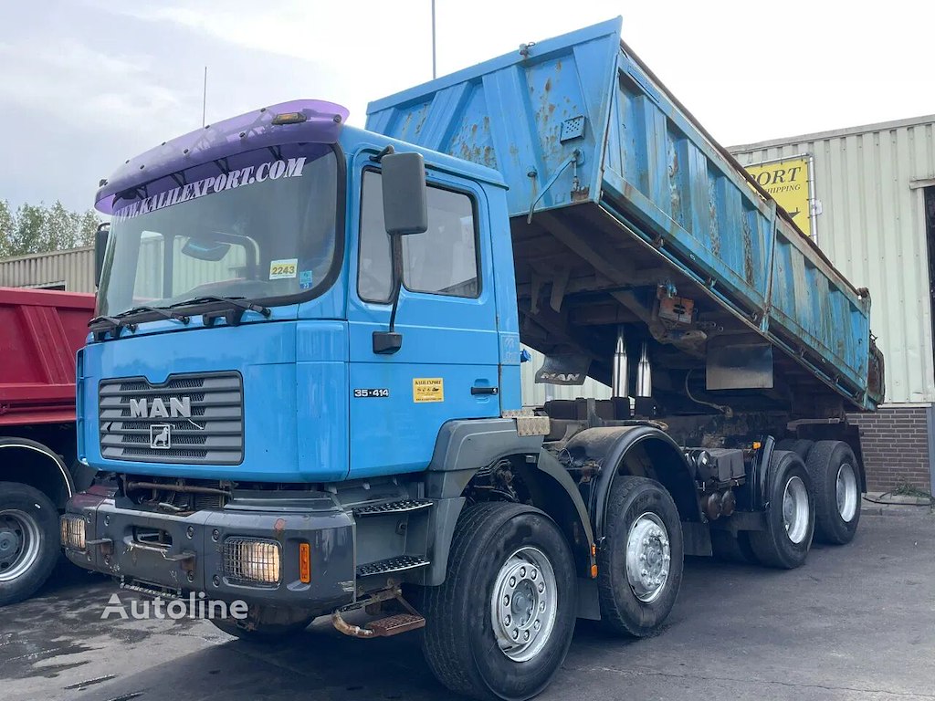 MAN 35.414 Kipper 8x4 ZF Big Axle's Full Steel Top Condition kiper