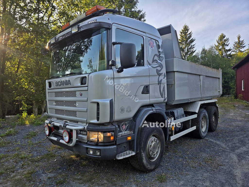 Scania R164 480 *6x4 *MANUAL *FULL STEEL *BIG AXLES *VIDEO kiper