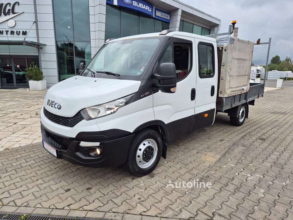 IVECO Daily 35S15 / DOKA / 1 OWNER / LOW KM / 7 SEATS kamion s ravnom platformom < 3.5t