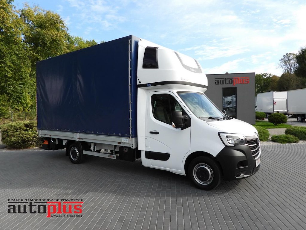 Renault MASTER PLANDEKA WINDA 9 PALET WEBASTO TEMPOMAT LEDY PNEUMATYKA K kamion s ceradom < 3.5t
