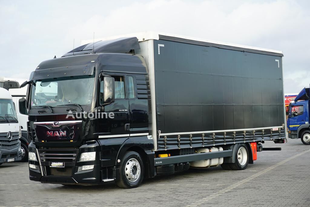 MAN TGX / 18.360 / ACC / E 6 / FIRANKA / 19 PALET / ŁAD. 7650 KG kamion sa klizna zavesa cerada