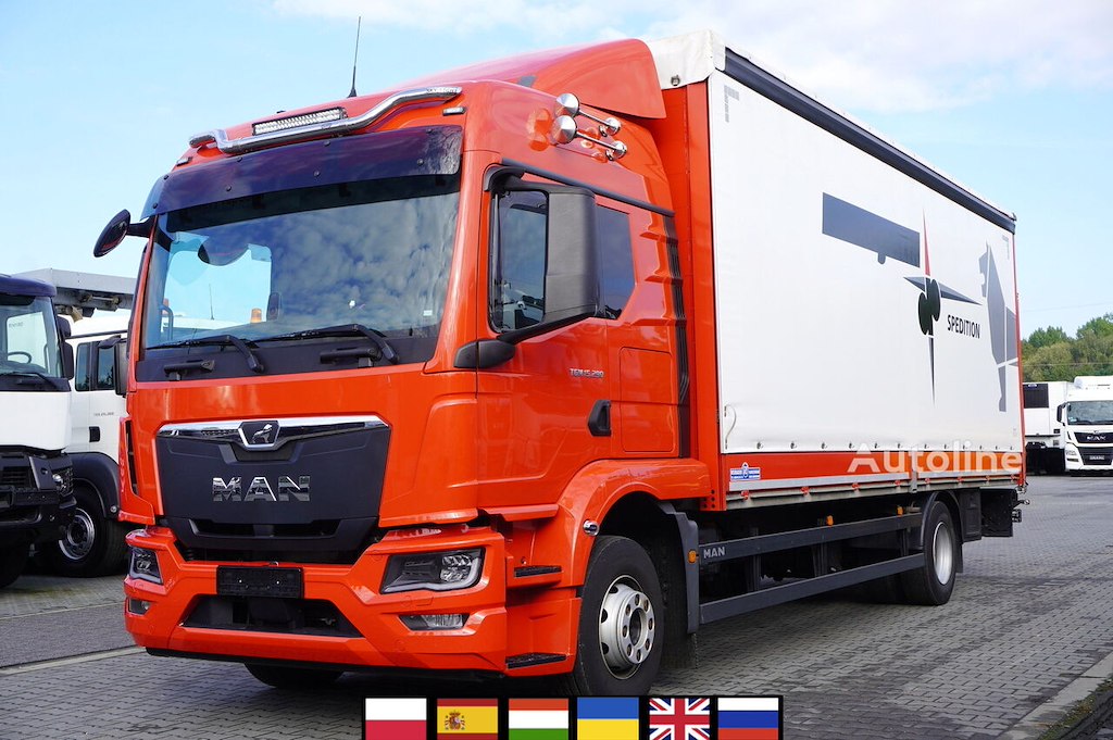 MAN TGM 15.290 / Curtainsider 17 EPAL / 2022 kamion sa klizna zavesa cerada