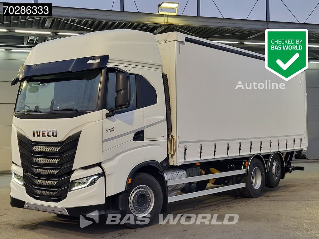 Novi IVECO S-Way 490 6X2 NEW! 2000kg Ladebordwand Retarder Automatic Navi A kamion sa klizna zavesa cerada