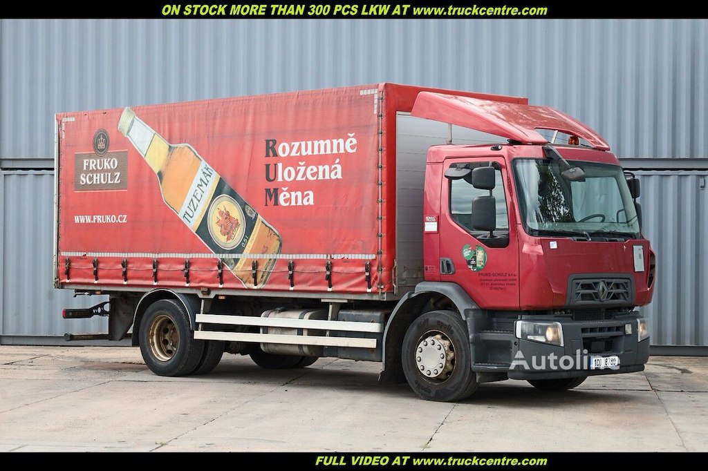 Renault D-WIDE, 18 TONS, EURO 6, 15 PALLETS kamion sa klizna zavesa cerada