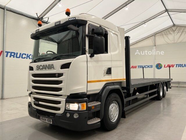 Scania G280 6x2 10 Tyre Rear Lift Sleeper Cab Flatbed Manual kamion platforma