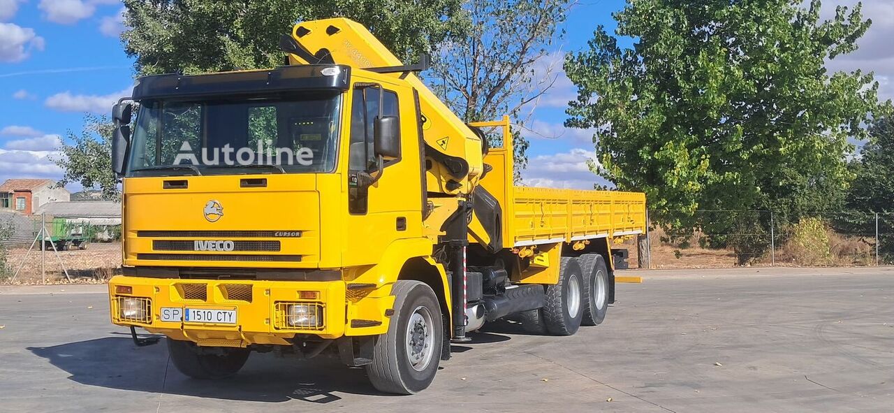 IVECO 310 PALFINGER PK 44002 6X4 kamion s ravnom platformom