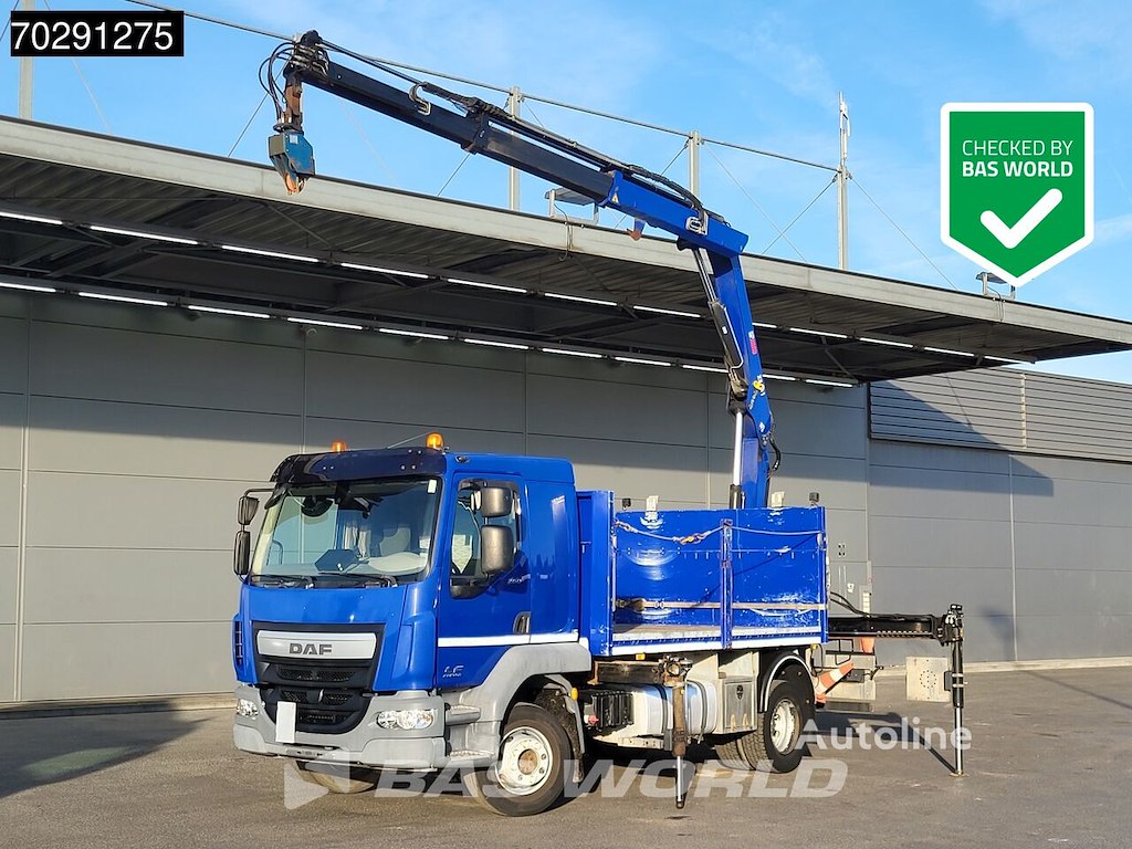 DAF LF 260 LF 4X2 HIAB 111 B-2 HIDUO Crane Automatic ACC Euro 6 kamion s ravnom platformom