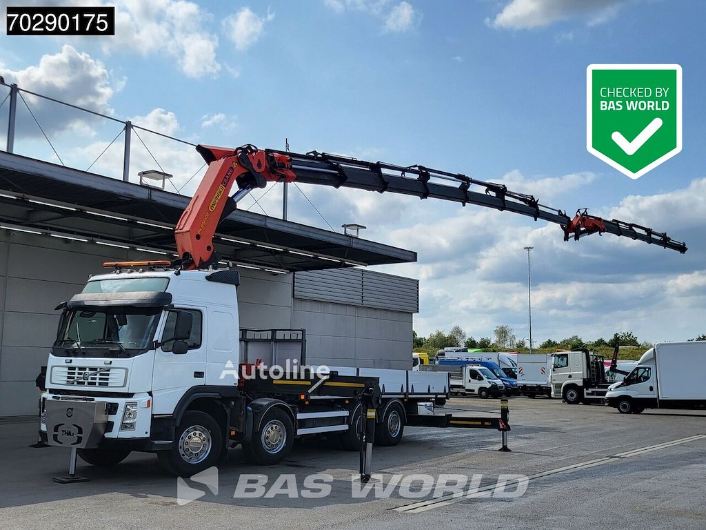 Volvo FM 480 8X2 Palfinger PK85002 Crane+Jib Lifting-Axle Big-Axle Aut kamion s ravnom platformom