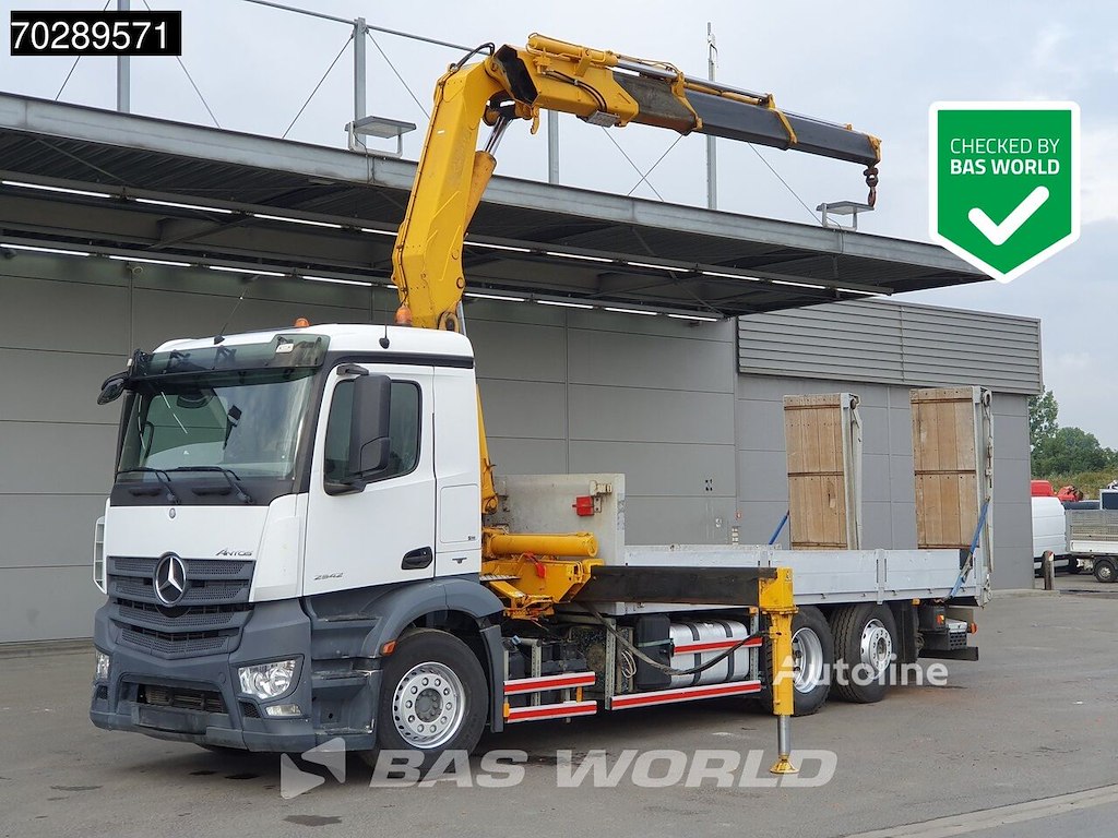 Mercedes-Benz Antos 2542 6X2 Fassi F330A023 Crane Kran Hydraulic ramps Retarde kamion s ravnom platformom