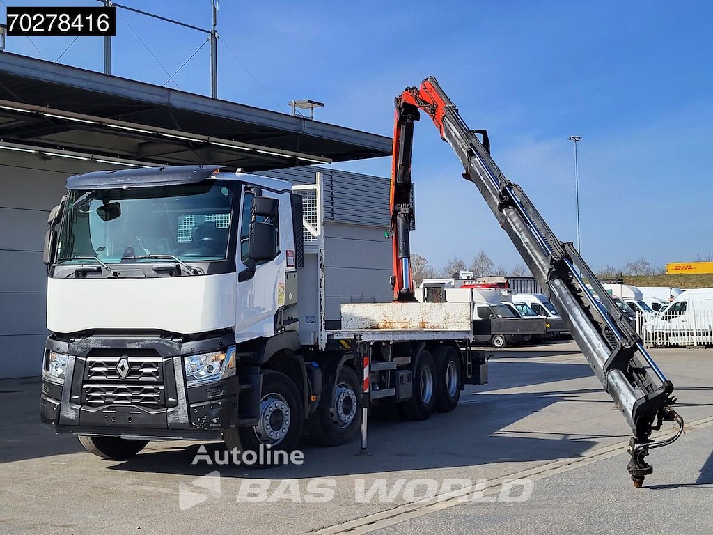 Renault C 430 8X4 Palfinger PK33002EH Kran Crane Big Axle Euro 6 kamion s ravnom platformom