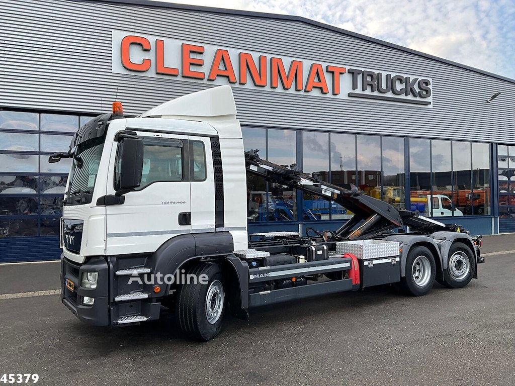 MAN TGS 26.400 Euro 6 24 Ton kettingsysteem kamion sa kukom za podizanje tereta