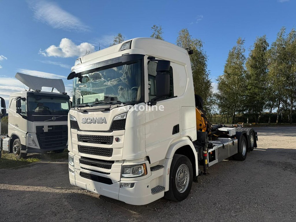 Scania R500 HOOK + CRANE kamion rol kiper