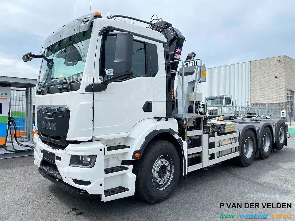 Novi MAN TGS 35.480 8x4-4 BL | kraan HMF 1943-Z2 | HyvaLift Titan 26-57-S kamion rol kiper