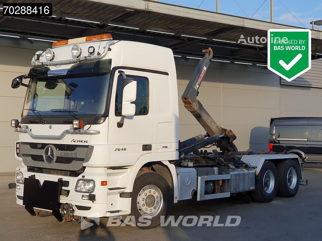 Mercedes-Benz Actros 2648 Actros 6X4 HIAB XR20SL56 Hooklift Big-Axle Automatic kamion rol kiper