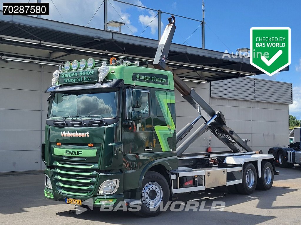 DAF XF 460 XF 6X2 NL-Truck VDL S-25-6400 Hooklift Liftaxle Manual Na kamion rol kiper