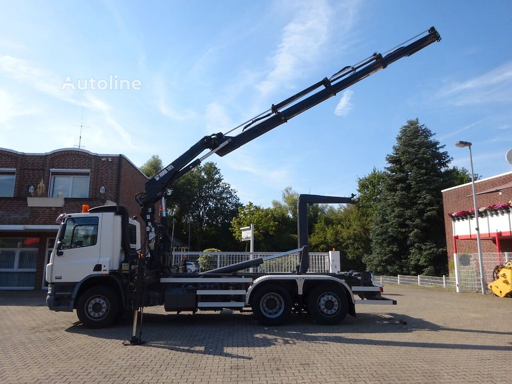 DAF 28-250 CF Abroller + HIA B195-3 Kran kamion rol kiper