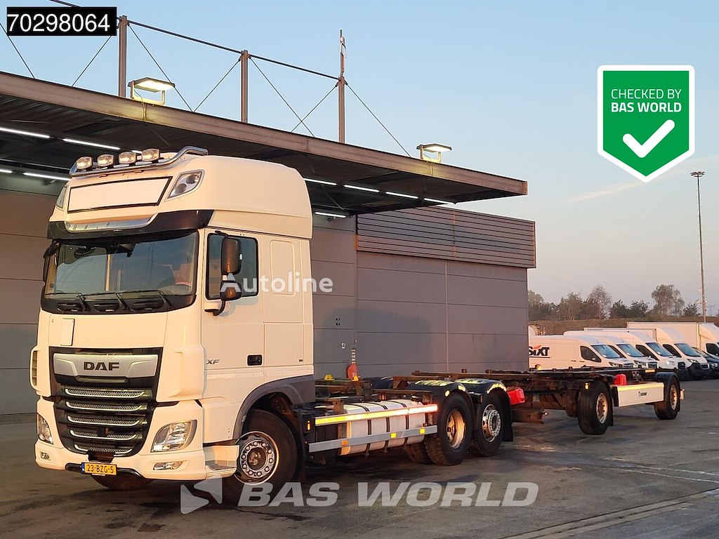 DAF XF 450 XF 6X2 NL-Truck Combi Retarder 2xTanks Lift-axle Standair vozilo za prevoz kontejnera