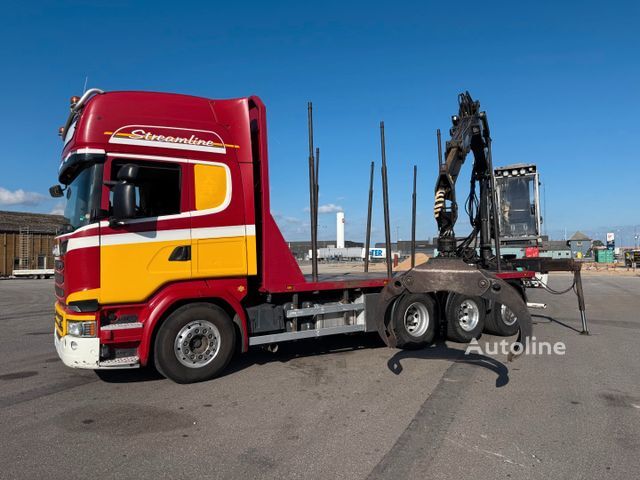 Scania R580 V8 8x4*4 Crane Kesla 21127 / Woodtransport kamion za prevoz drva
