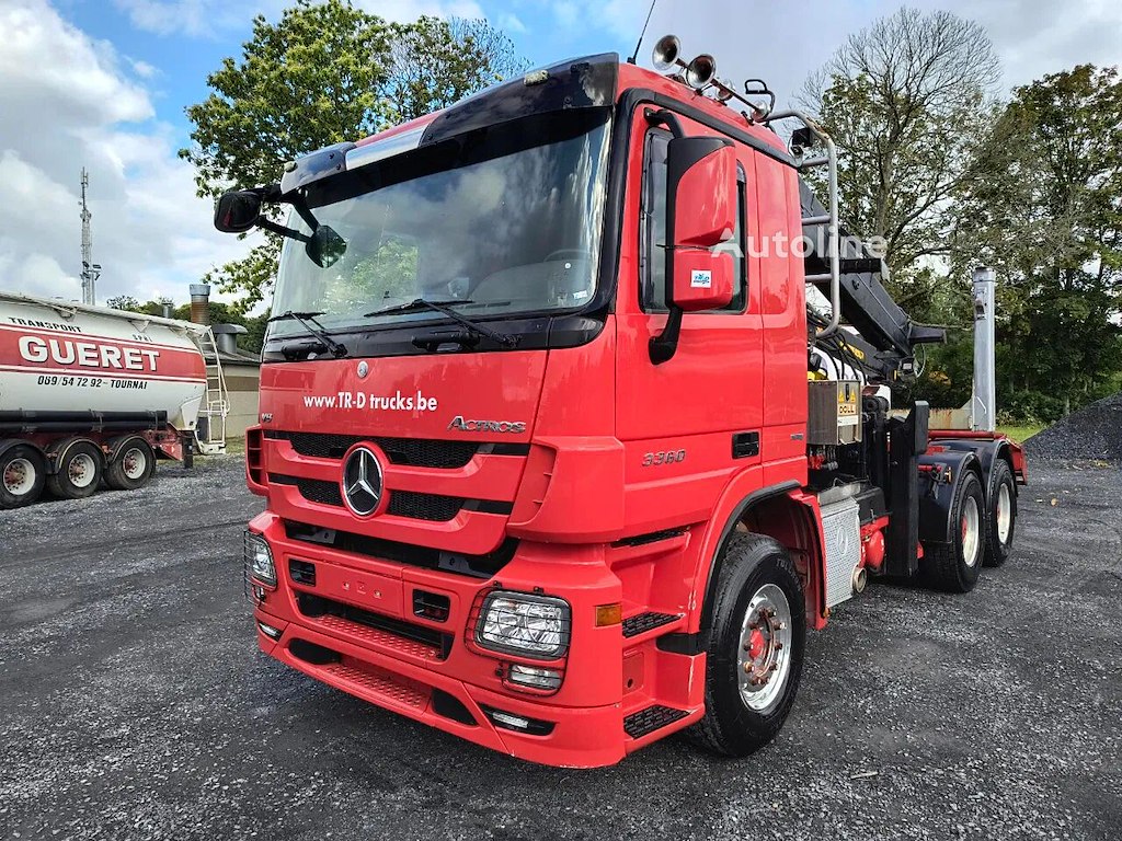 Mercedes-Benz Actros 3360 V8 CRANE HIAB 251S80 - 6X4 - V8 kamion za prevoz drva