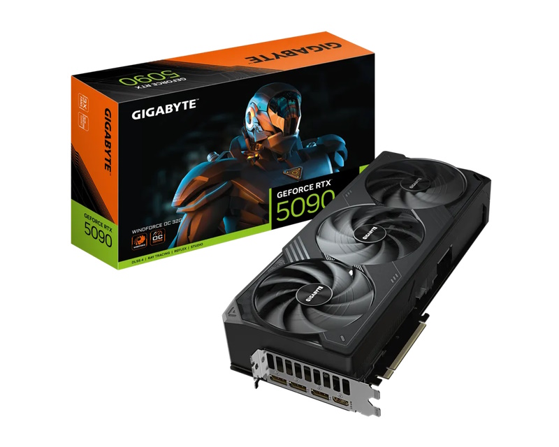 GIGABYTE nVidia GeForce RTX 5090 WINDFORCE OC 32GB 512bit GV-N5090WF3OC-32GD rev 1.0 grafička karta