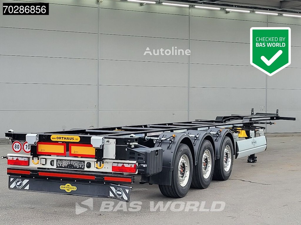 Nova Orthaus CGS 3 axles NEW Liftachse 40ft 45ft SAF poluprikolica za prevoz kontejnera