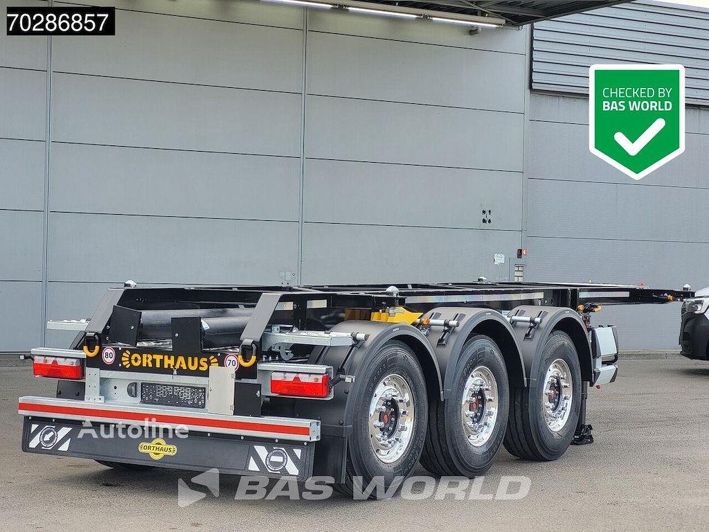 Nova Orthaus 3 axles NEW Lift Axle 20ft 25ft Tank ADR poluprikolica za prevoz kontejnera