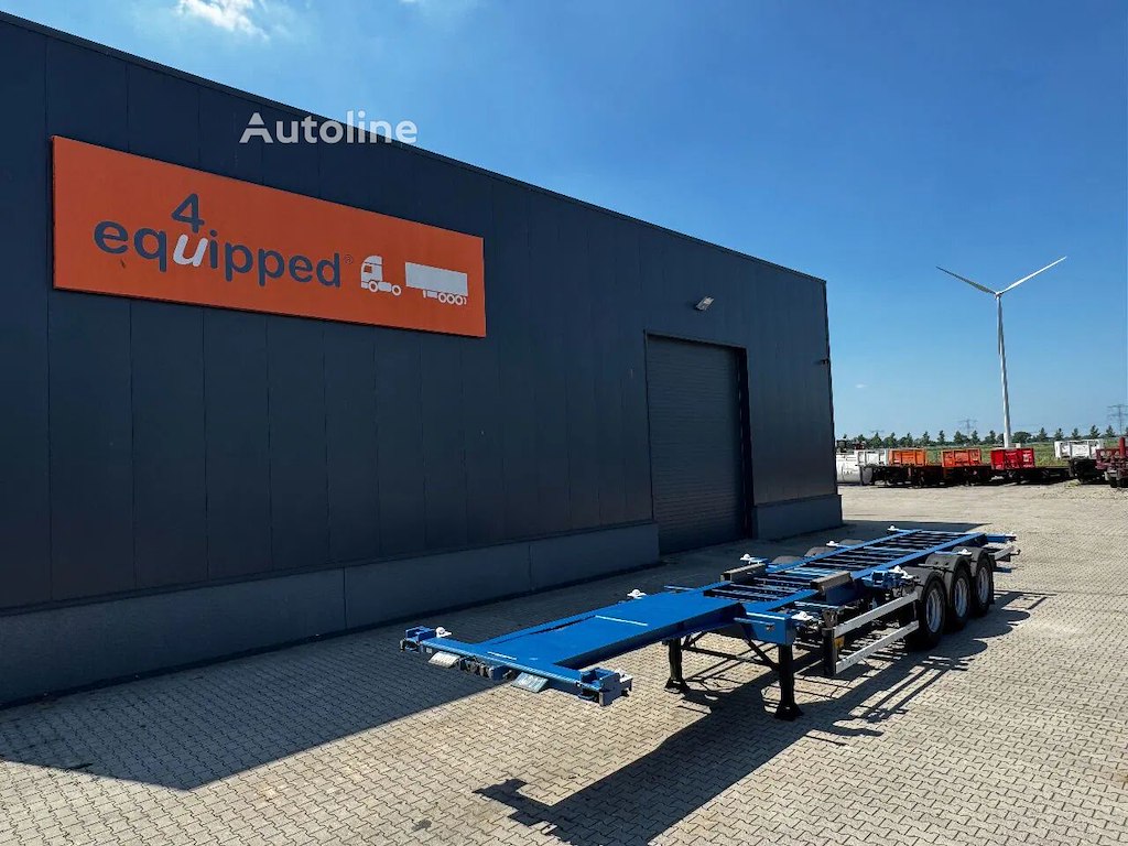 Groenewegen 40FT HC-chassis, BPW+Drum, liftaxle, NL-Chassis poluprikolica za prevoz kontejnera