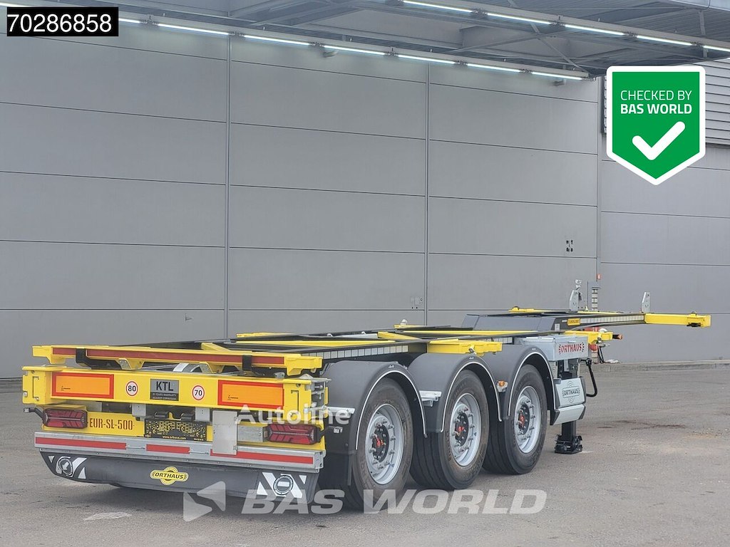 Nova Orthaus CGS (Euro Slider 500) 3 axles Multi 45ft Lift Axle extendable SA poluprikolica za prevoz kontejnera