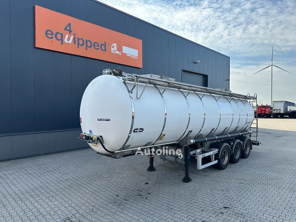 Van Hool LEBENSMITTEL / RVS Rahmen / Leergewicht: 5.860kg / 29.500L / 1-K cisterna za prevoz hrane