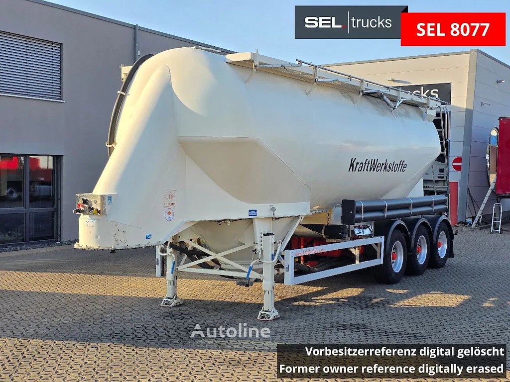 Feldbinder EUT 40.3/7645/A/2 1 Kammer / Lenkachse cisterna silos