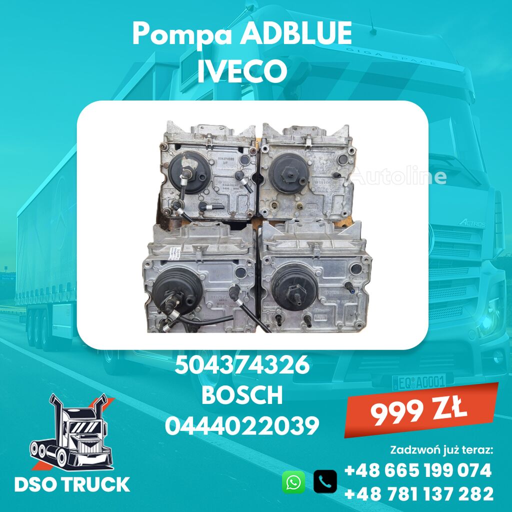Pompa ADBLUE IVECO 504374326 BOSCH 0444022039 IVECO 504374326 za IVECO kamiona