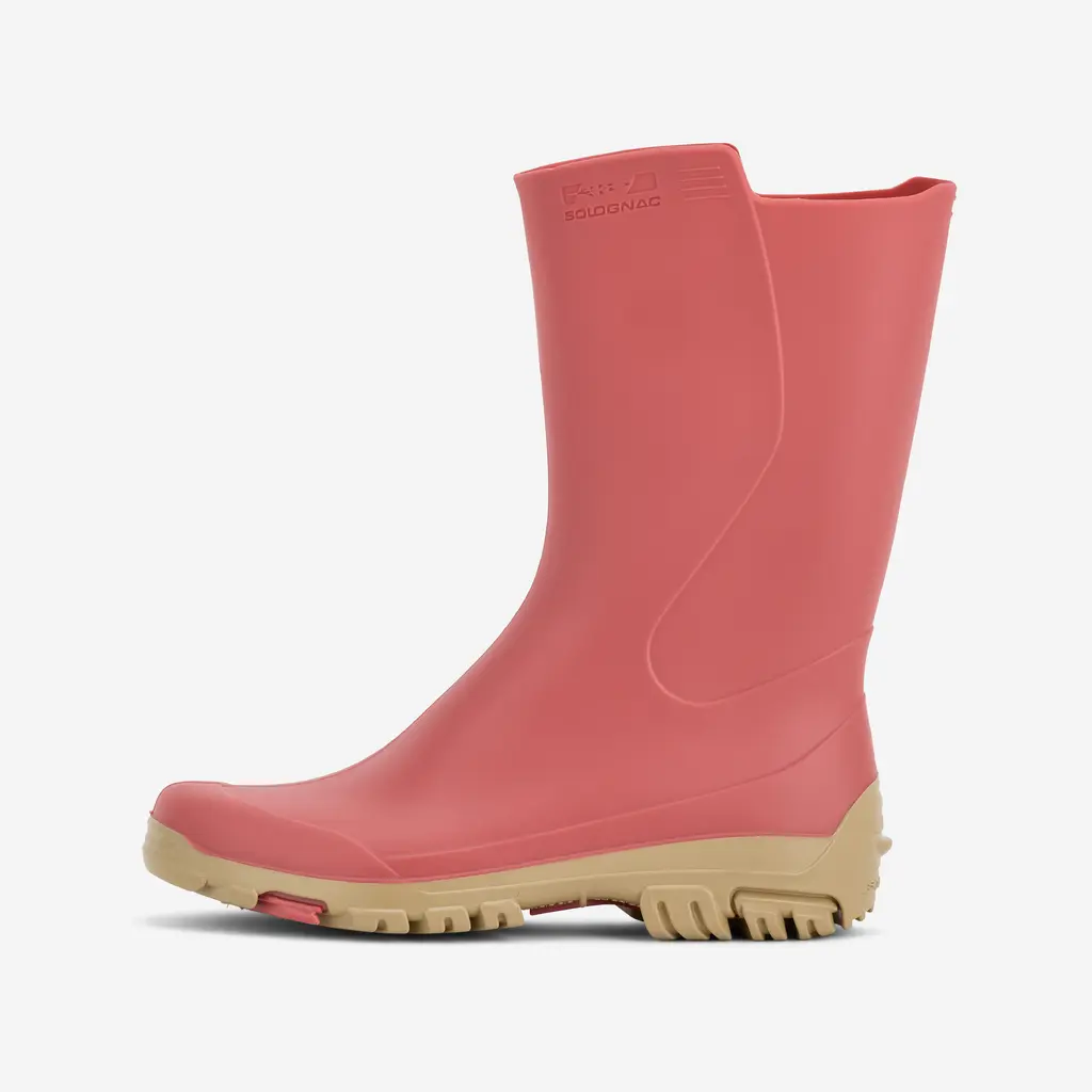 Roze ženske gumene čizme 100