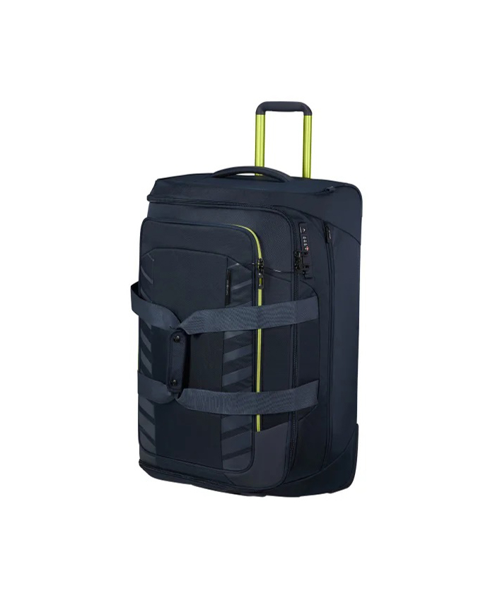 KOFER RESPARK-DUFFLE/WH 74/27 MIDNIGHT BLUE/LIME TROLLEY Samsonite