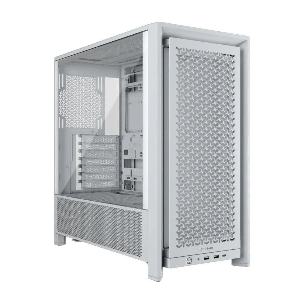 Corsair Kucište FRAME 4000D Mid-Tower, ATX, Kaljeno staklo, Bez napajanja, Belo
