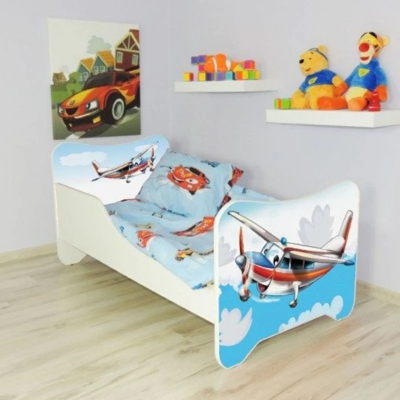 Krevet za decu Happy Kitty - Plane, 160x80 cm